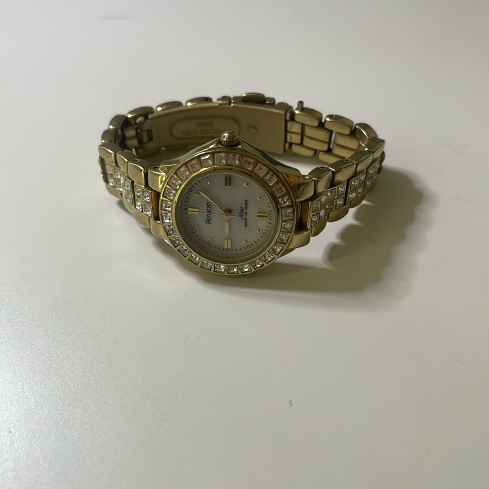 Armitron Now Gold-Tone Quartz Watch. Vintage Women’s … - Gem